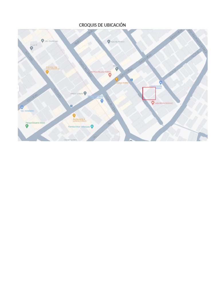 Croquis de Ubicación | PDF