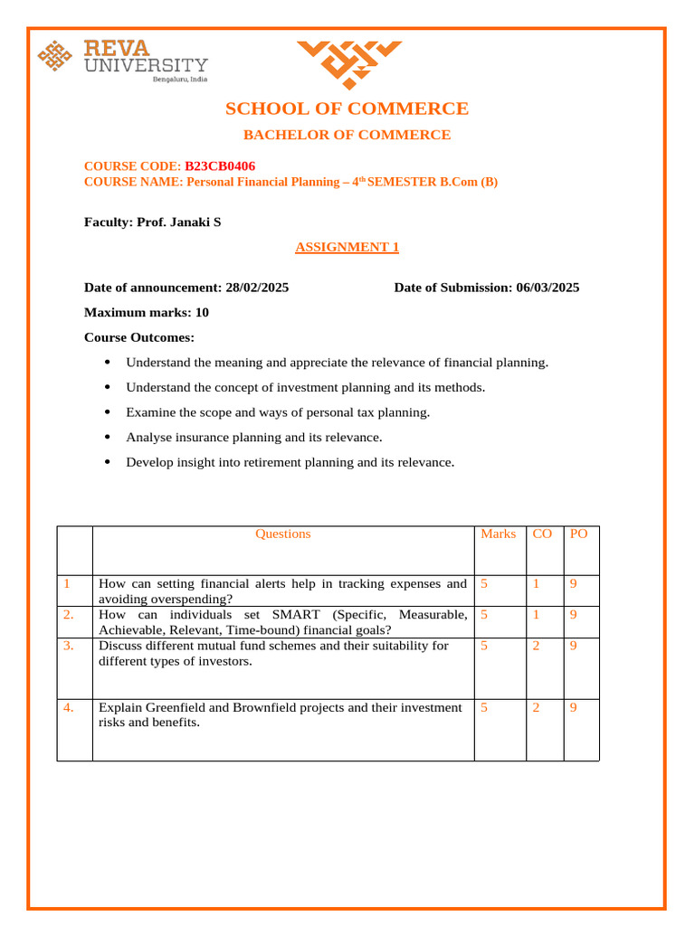 PFP - IA 1 Assignment Q | PDF