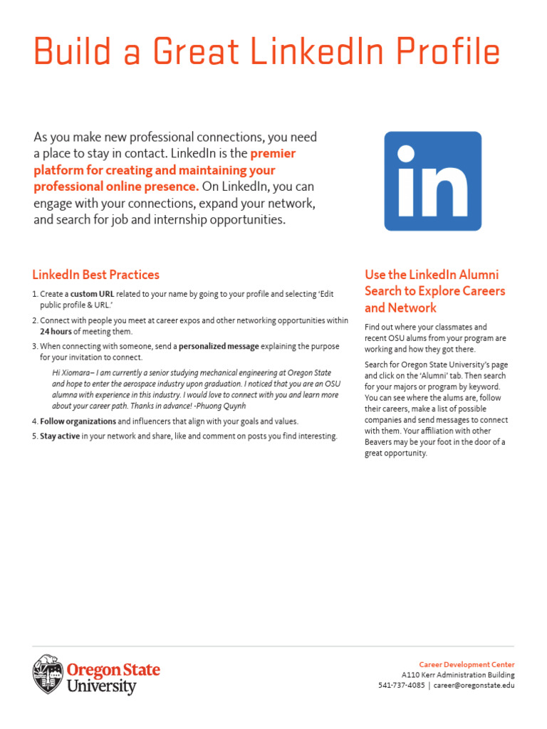 Build A Great Linkedin Profile | PDF | Linked In | Web 2.0