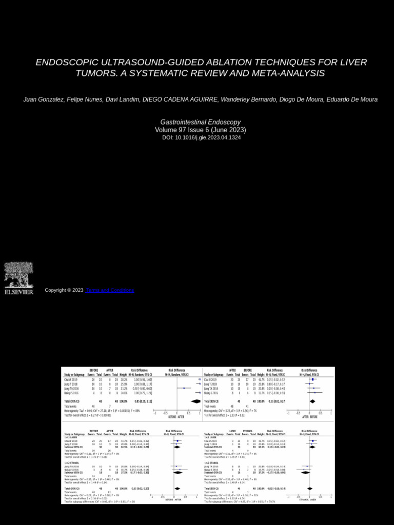 Endoscopic Ultrasound-Guided Ablation Techniques For Liver Tumors. A Systematic Review and Meta ...
