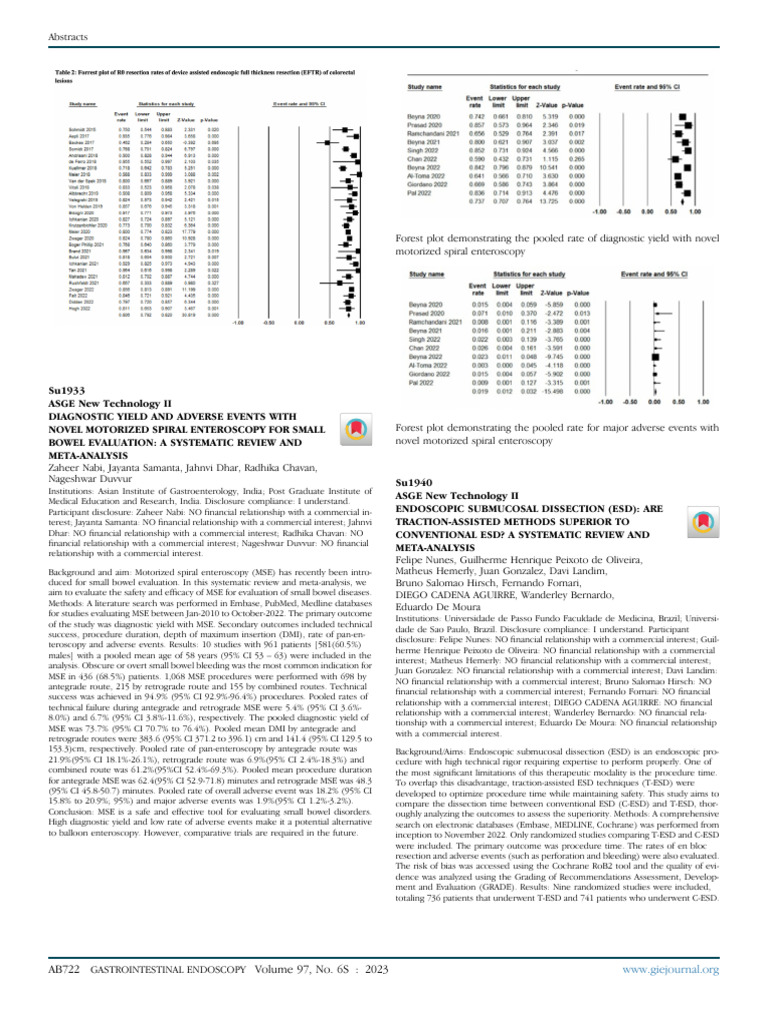ENDOSCOPIC SUBMUCOSAL DISSECTION (ESD)- ARE TRACTION-ASSISTED METHODS SUPERIOR TO CONVENTIONAL ...