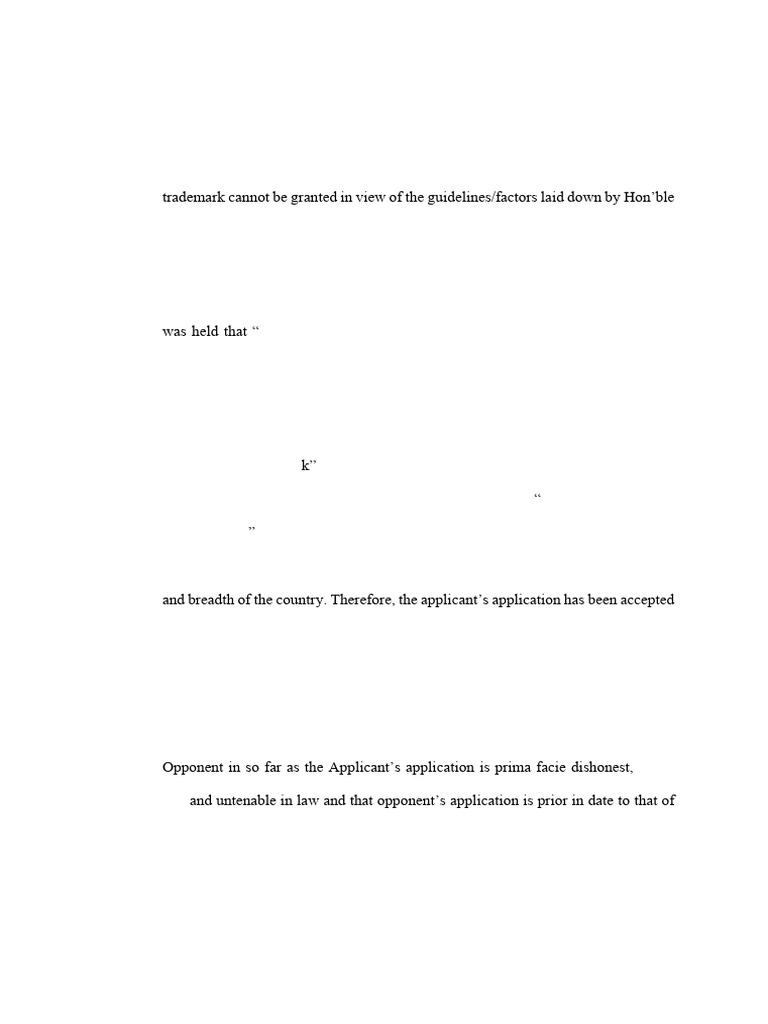 Trademark Dispute Over ARISE Mark | PDF