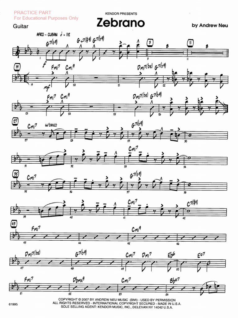 NEU Zebrano - Guitar | PDF