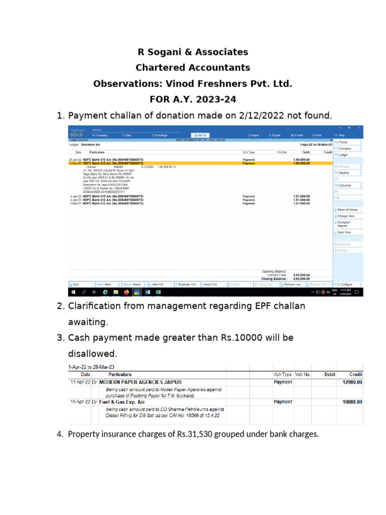 Observations Pdf
