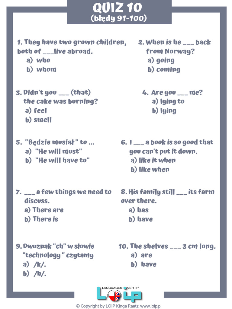 quiz_common_mistakes_10 | PDF