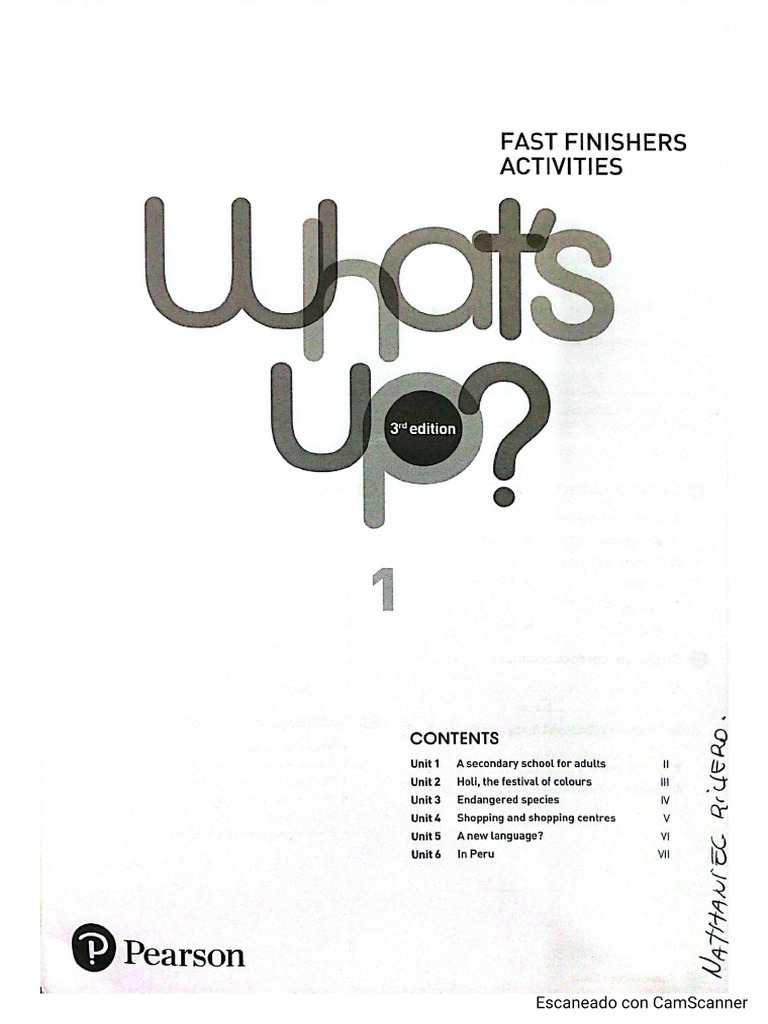 Whats Up 1 Finisher Activities | PDF