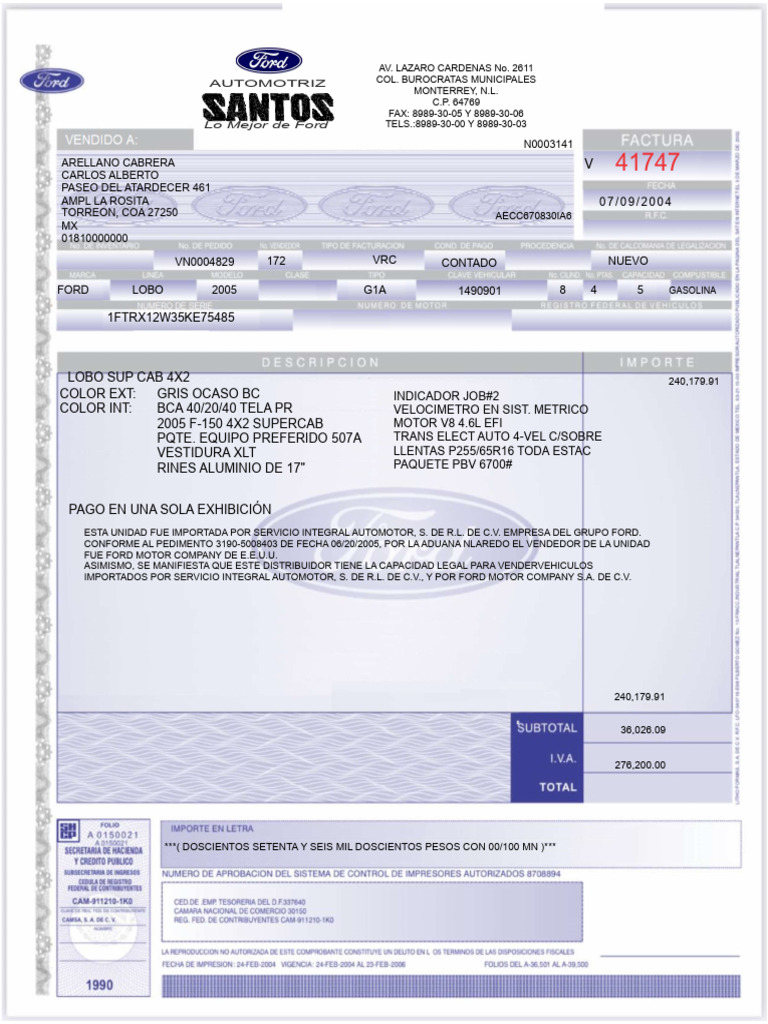 Programa Local Ford Santos Automotriz | PDF | Compania de motores ford ...