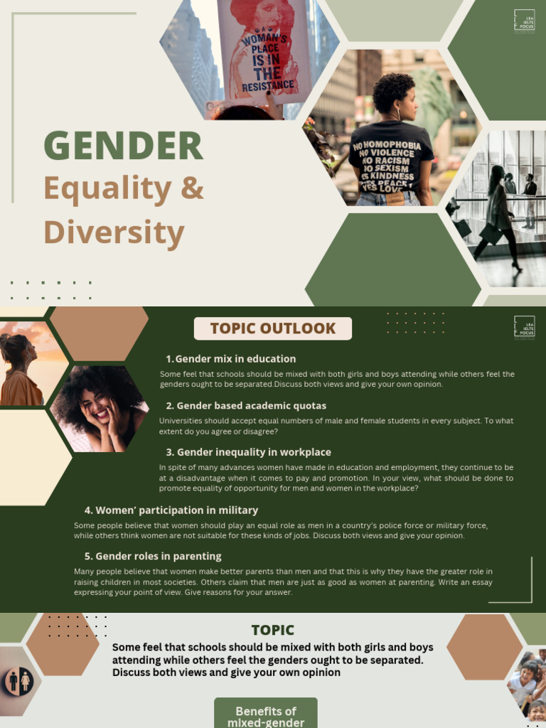 TOPIC GENDER EQUALITY & DIFFERENCES | PDF | Gender | Gender Studies