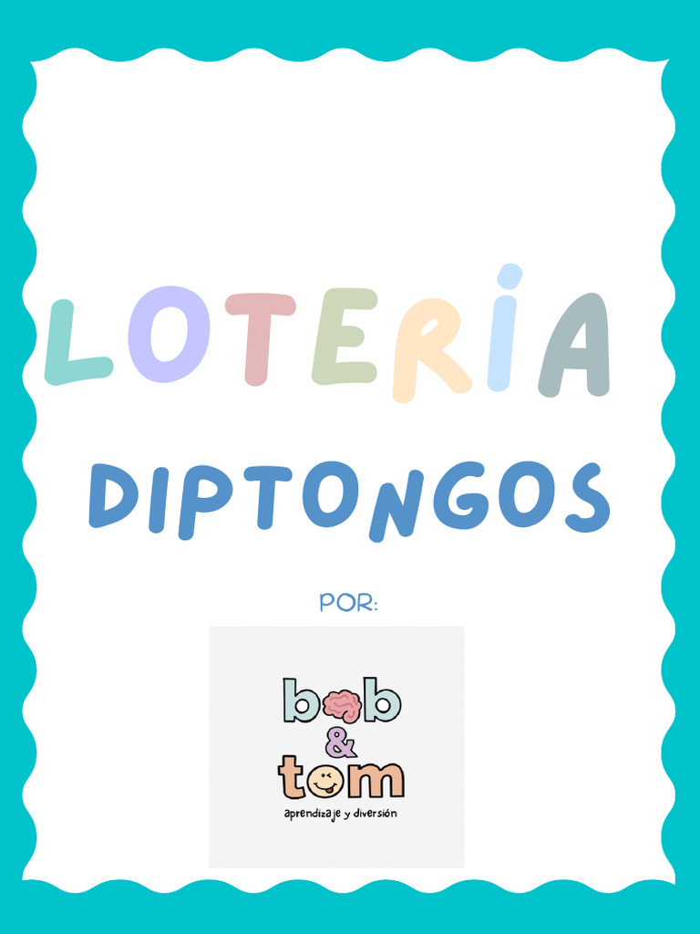 Lotería Diptongos | PDF