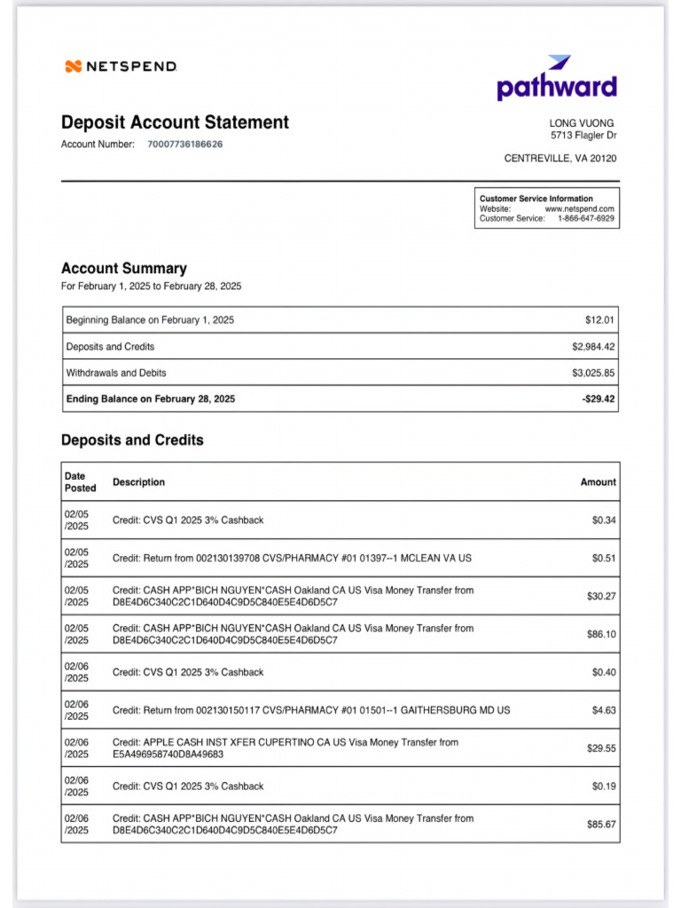 Statement 022025 2378 | PDF