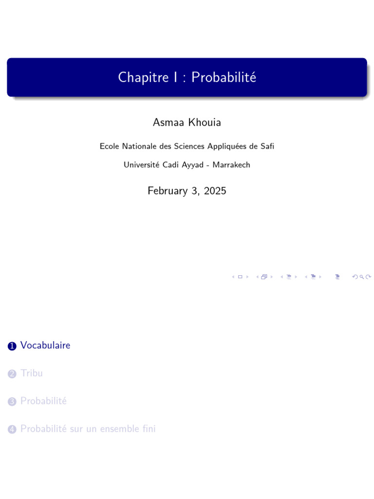 Introduction à la Probabilité | PDF | Intersection (mathématiques ...