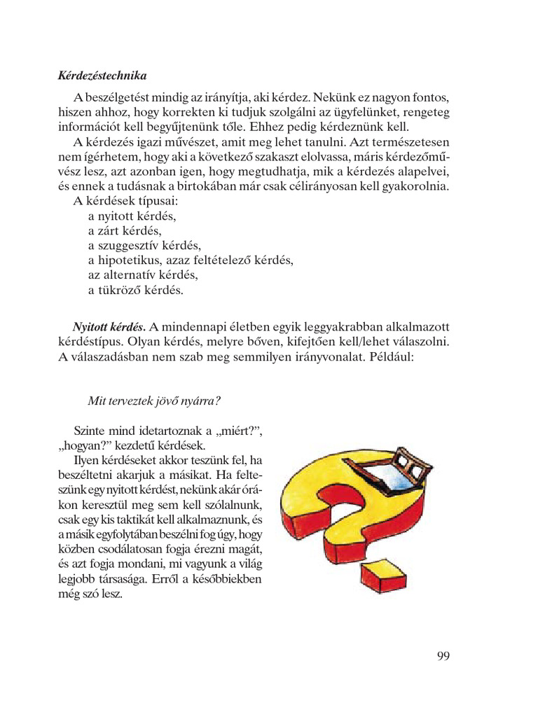 Kérdés Típusok | PDF