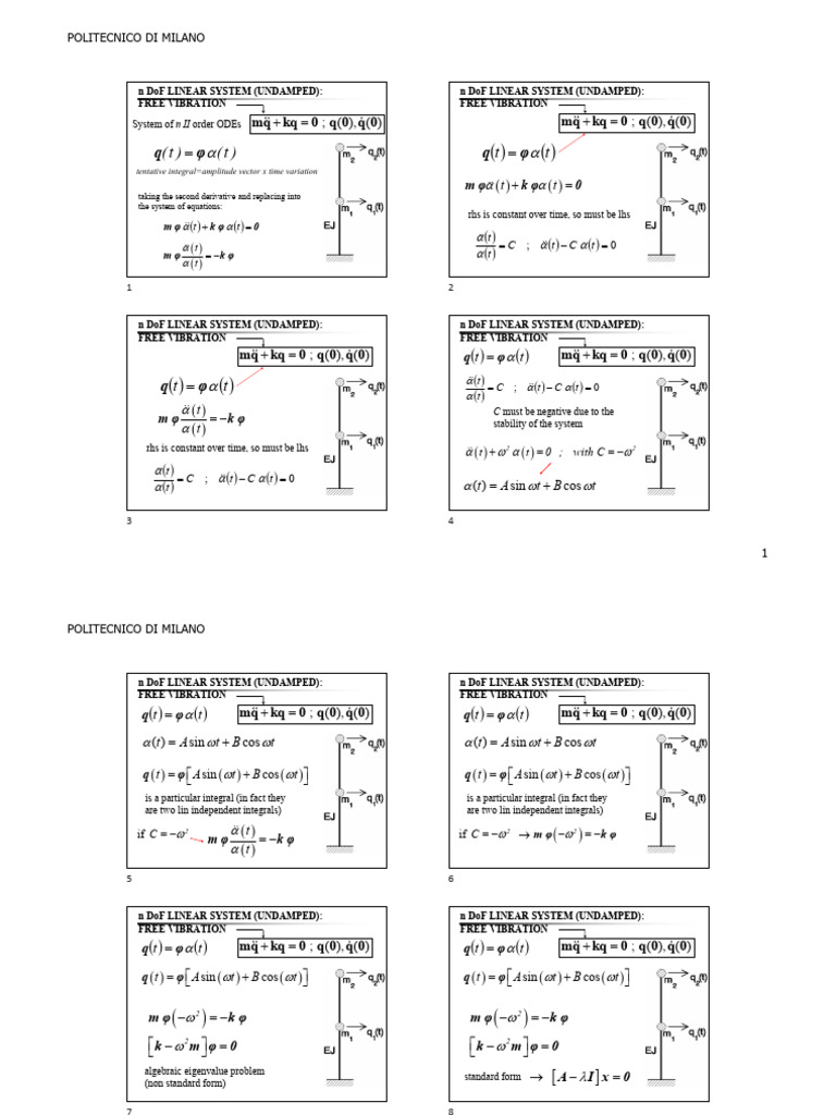 4-pp | PDF | Eigenvalues And Eigenvectors | Normal Mode