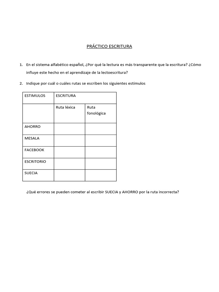 Practico 4 Escritura | PDF