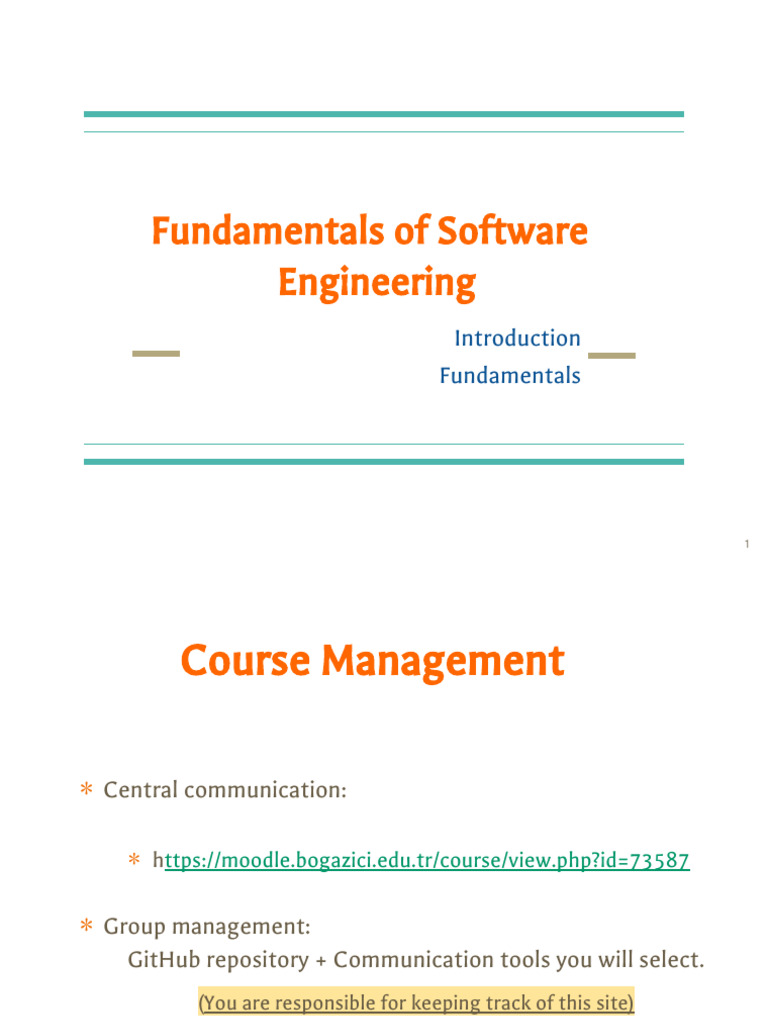 Course Overview and Introduction | PDF | Software | Project Management