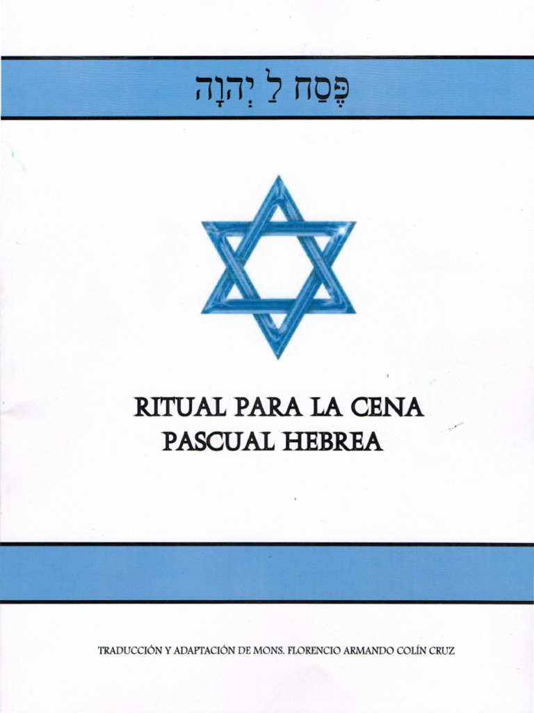 Ritual de la Cena Pascual Hebrea | PDF | Pascua | Seder de Pascua