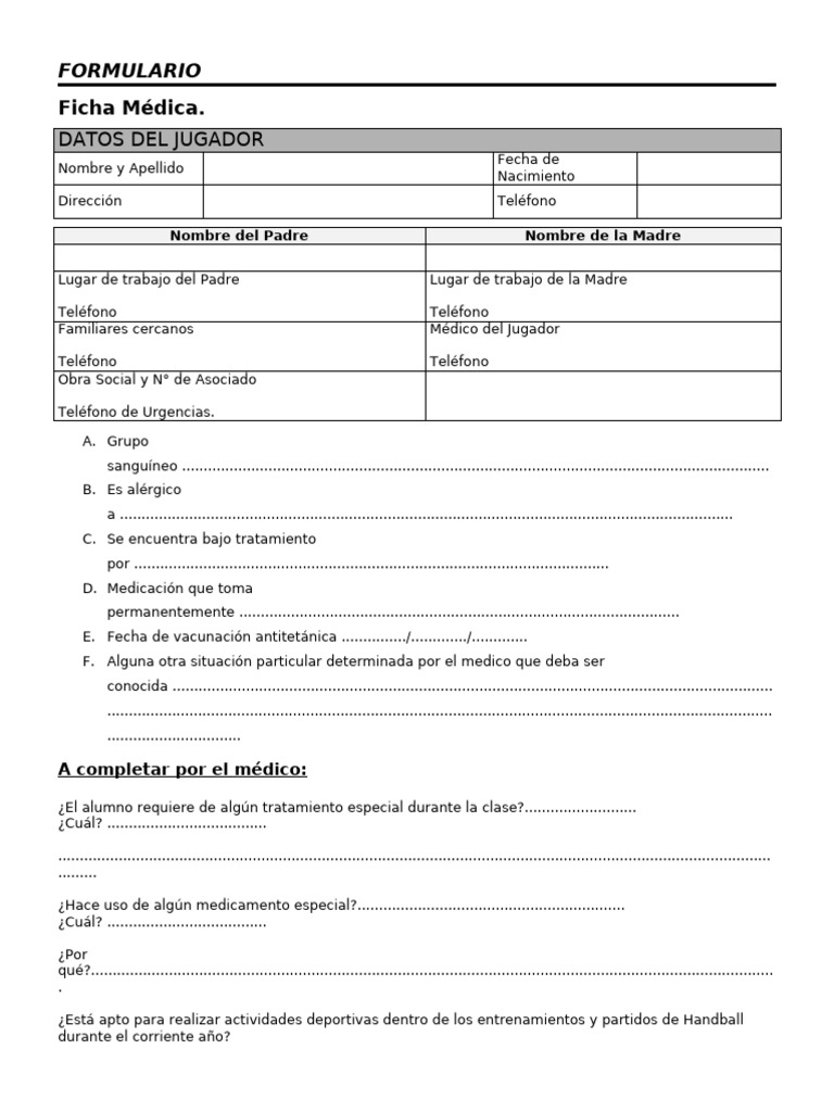Formulario. Ficha Mã© Dica. | PDF | Medicina | Especialidades Medicas