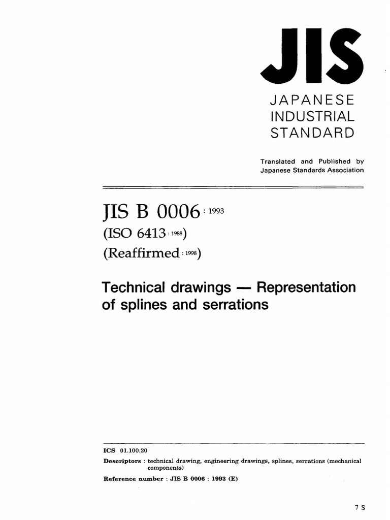 Jis B 0006-1993 (1998) | PDF | Technical Drawing