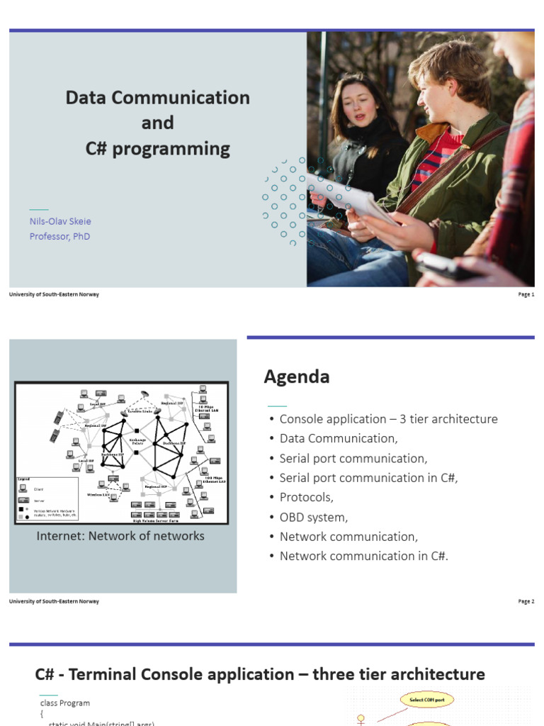 Data Communication Ports Csharp PP | PDF | Network Socket | Internet Protocol Suite
