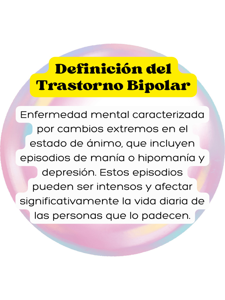 Trastorno Bipolar: Definición y Tratamiento | PDF