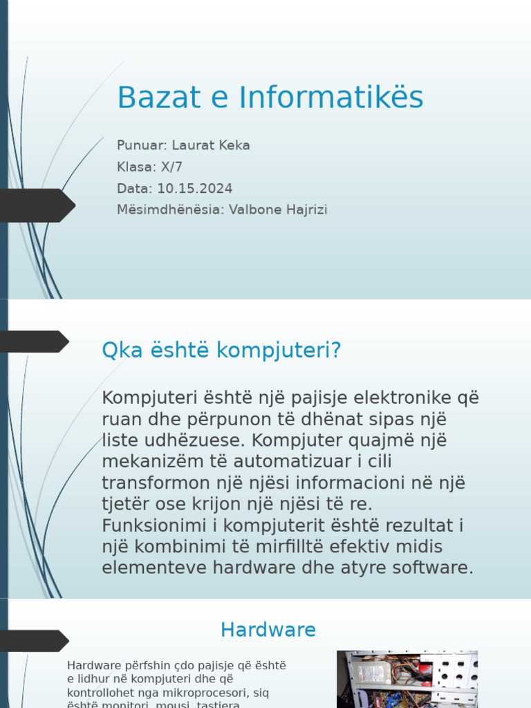 Bazat e Informatikës | PDF