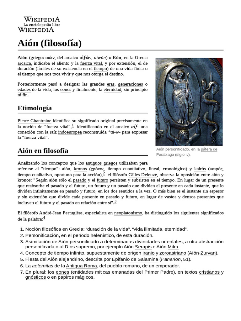 Aión (Filosofía) | PDF | Gnosticismo | Religiones abrahámicas