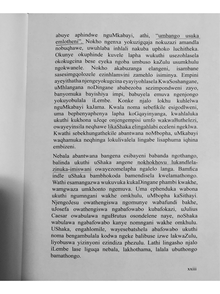 Ukufaka Kuka Shaka Continued | PDF