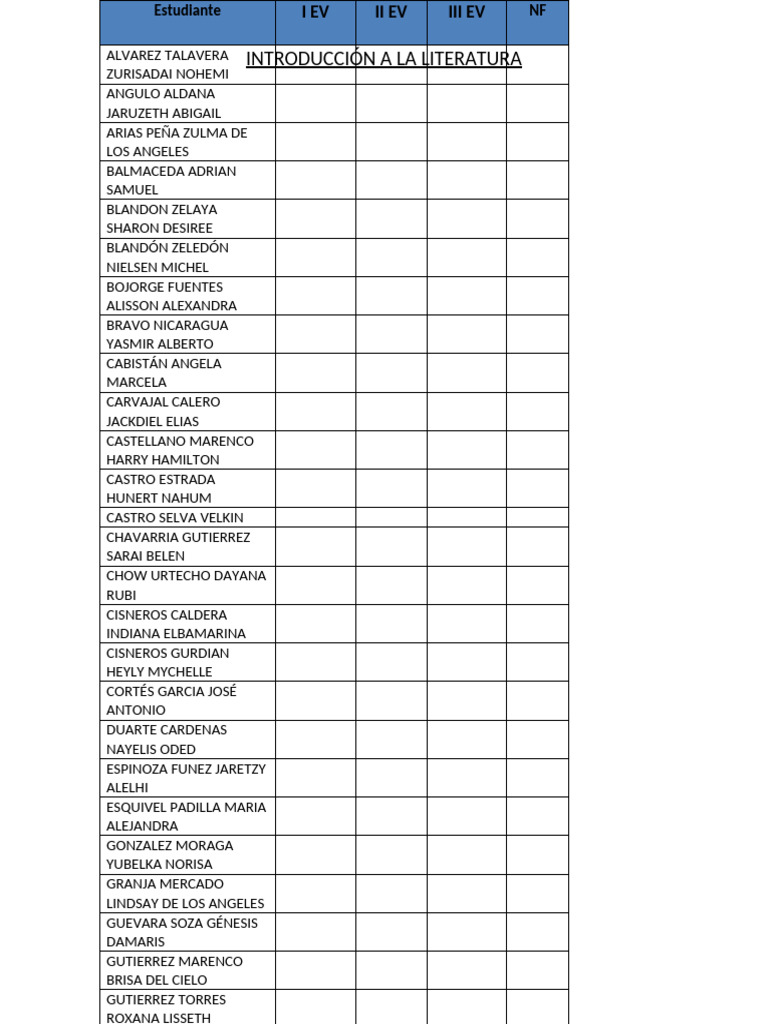Introducción a la Literatura Estudiantil | PDF