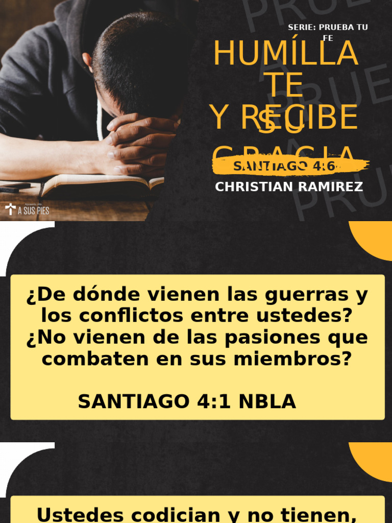 sANTIAGO 46-10 - Humíllate y Recibe La Gracia de Dios | PDF | Creencia ...