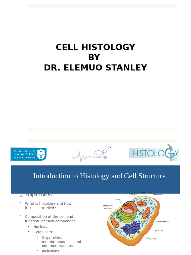 1 - Introduction To Histology and Cell Structure | PDF | Cell Nucleus ...