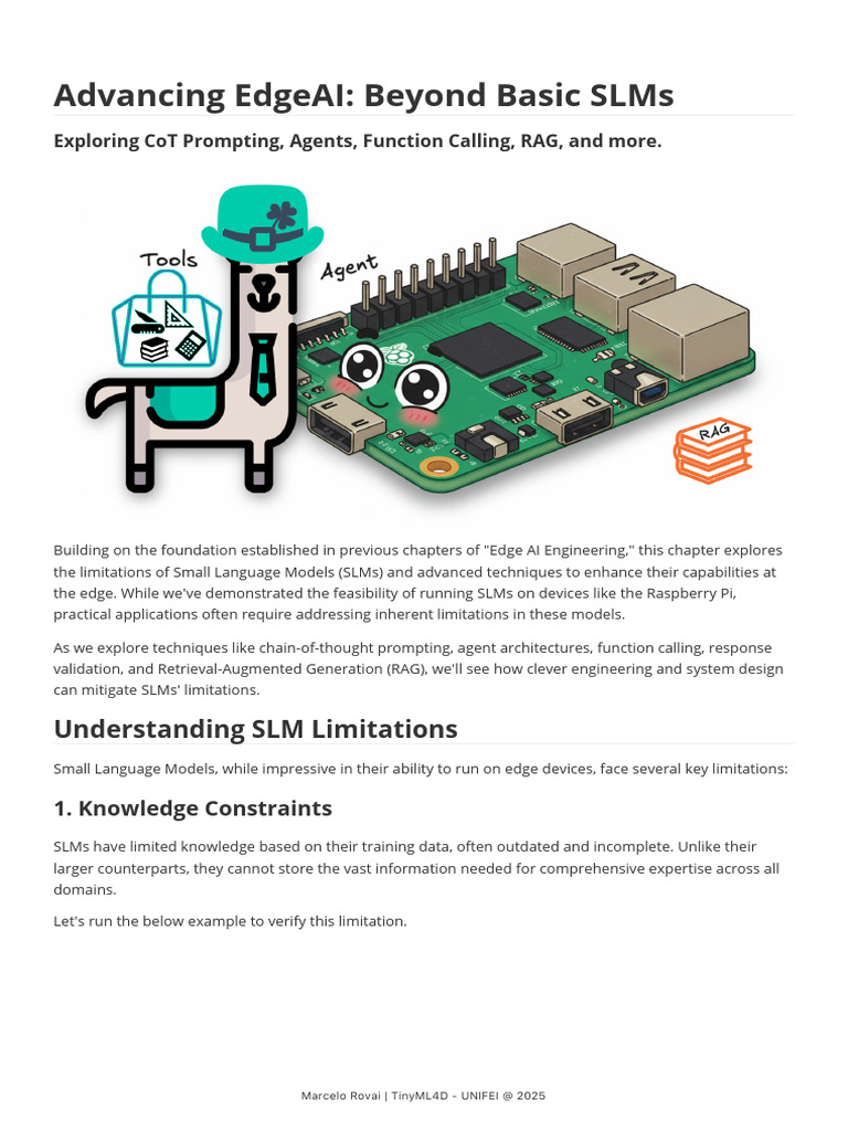 Advancing Edge AI: Beyond Basic SLMs | PDF | Artificial Intelligence | Intelligence (AI) & Semantics