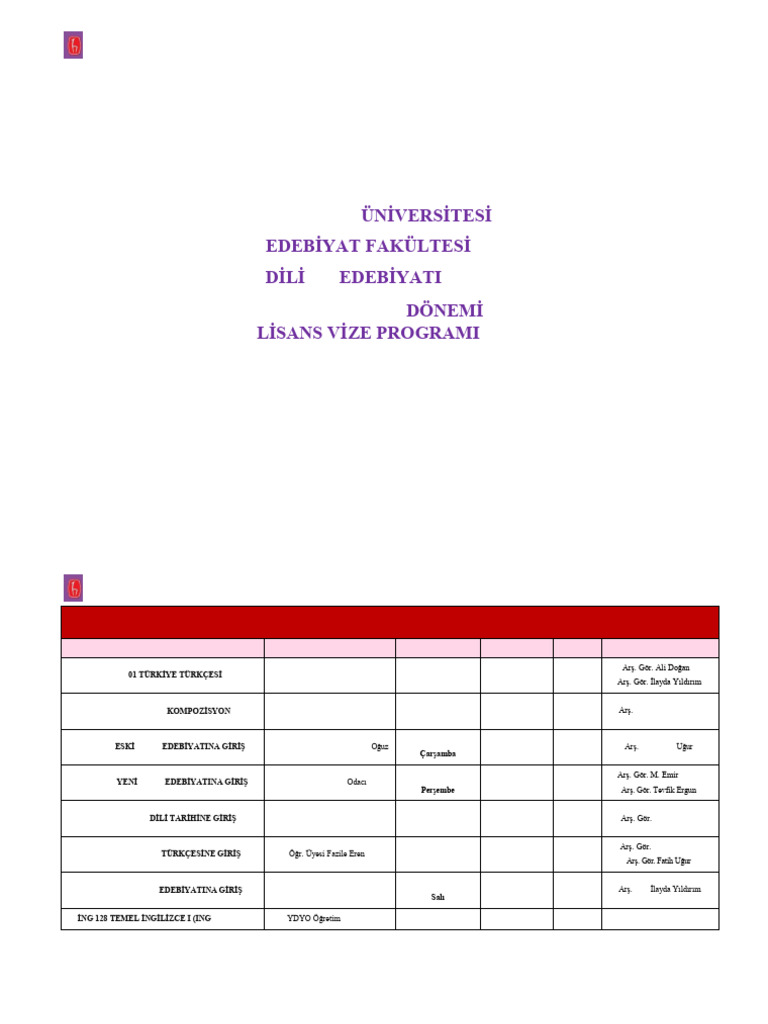 2024-2025 Bahar Dönemi Vize | PDF