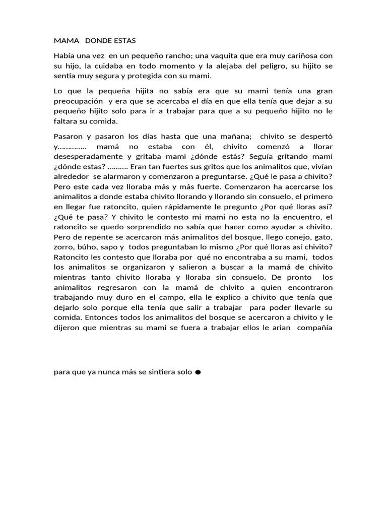 Cuento Inventado | PDF