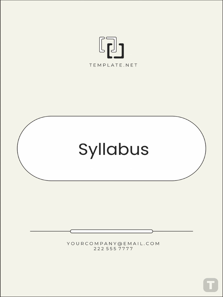 Syllabus Template | PDF