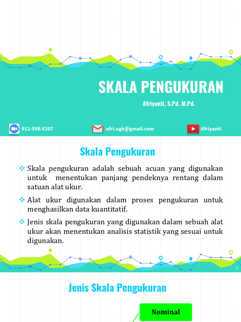 Jenis-Jenis Skala Pengukuran Statistik | PDF