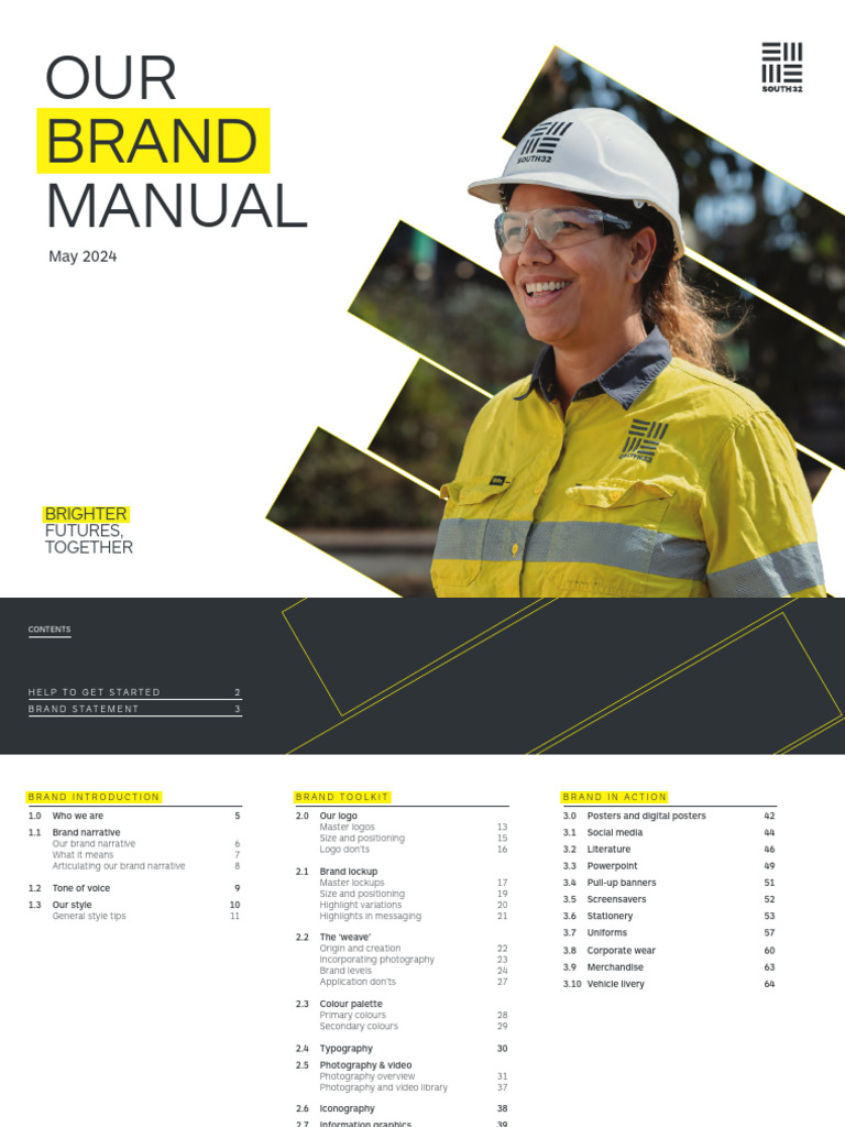 South32 Brand Manual Overview | PDF | Brand | Tonne