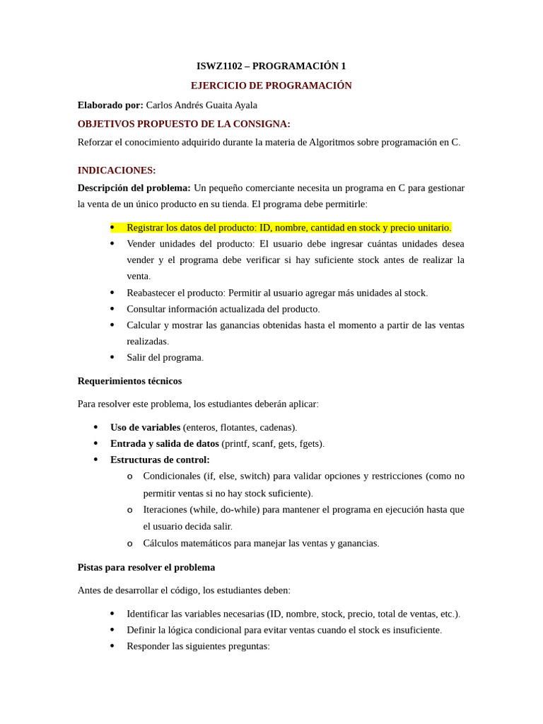S1 - Consigna Taller | PDF | Tecnologías de la información ...