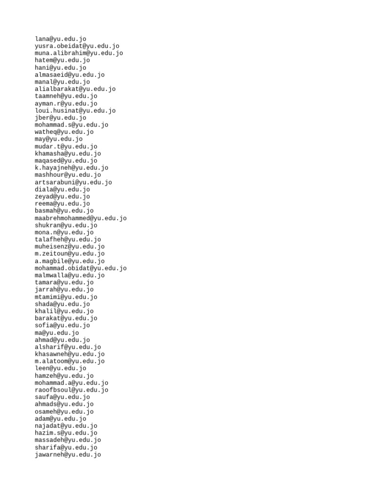 Extracted Emails | PDF