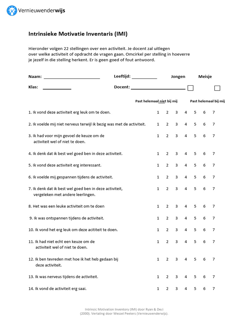 IMI (2000) Nederlands | PDF