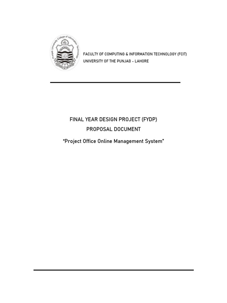 Final Year Design Project Proposal Document Template | PDF | Xcode ...