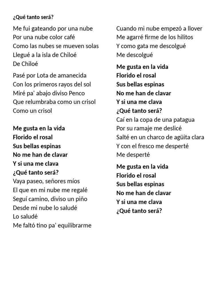 Qué Tanto Será | PDF