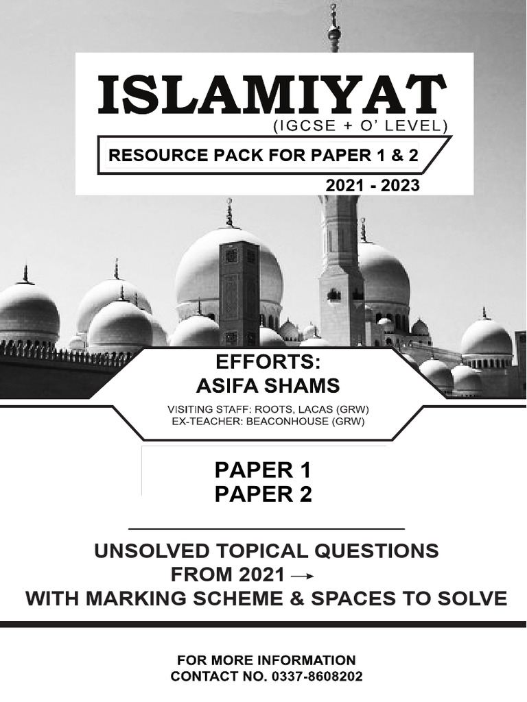 Resource Pack 23-24 | PDF | Hadith | Quran