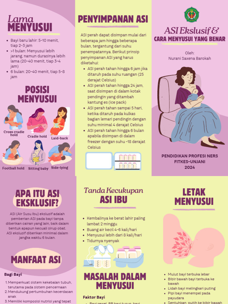 Maternitas - Leaflet Asi Ekslusif Dan Cara Menyusui Yang Benar | PDF