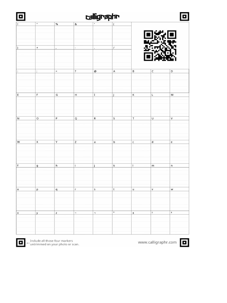 Calligraphr Template (1) | PDF