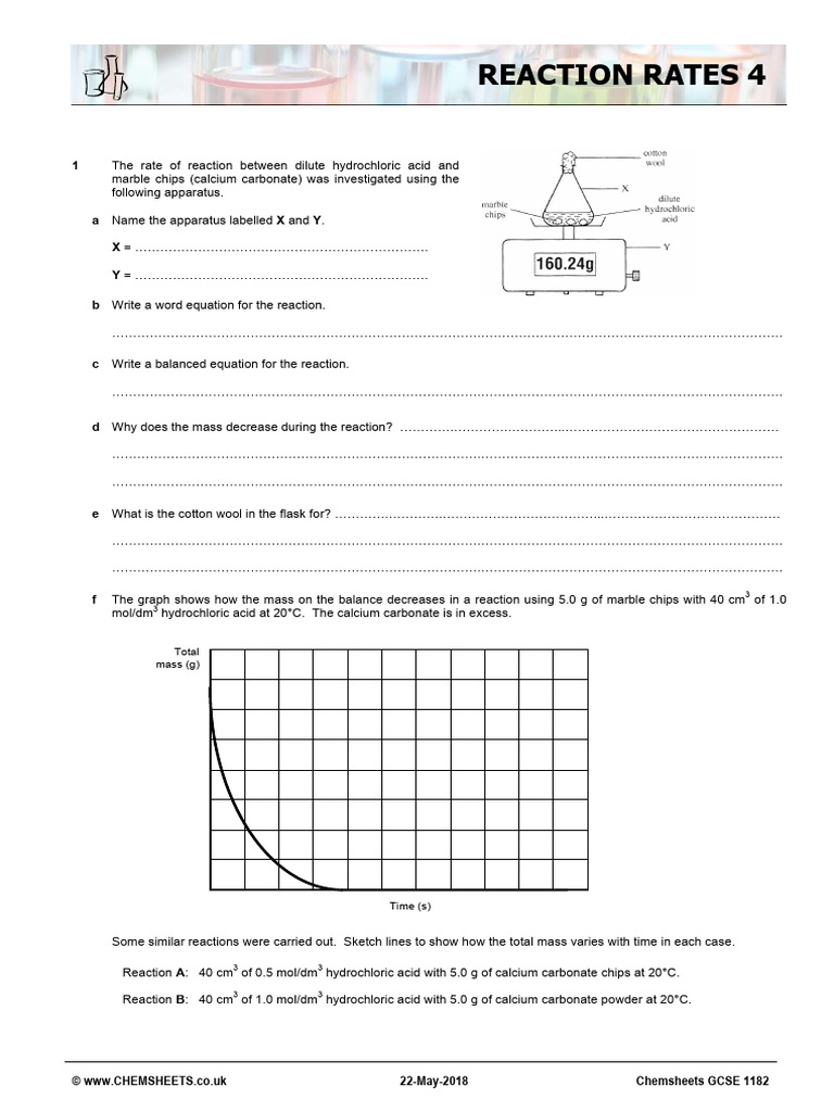GCSE Reaction Rates and Equations | PDF | Chemical Reactions ...