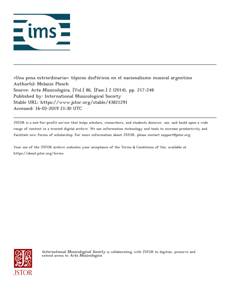 Plesch. Pena Estrordinaria | PDF | Bailes | Canciones