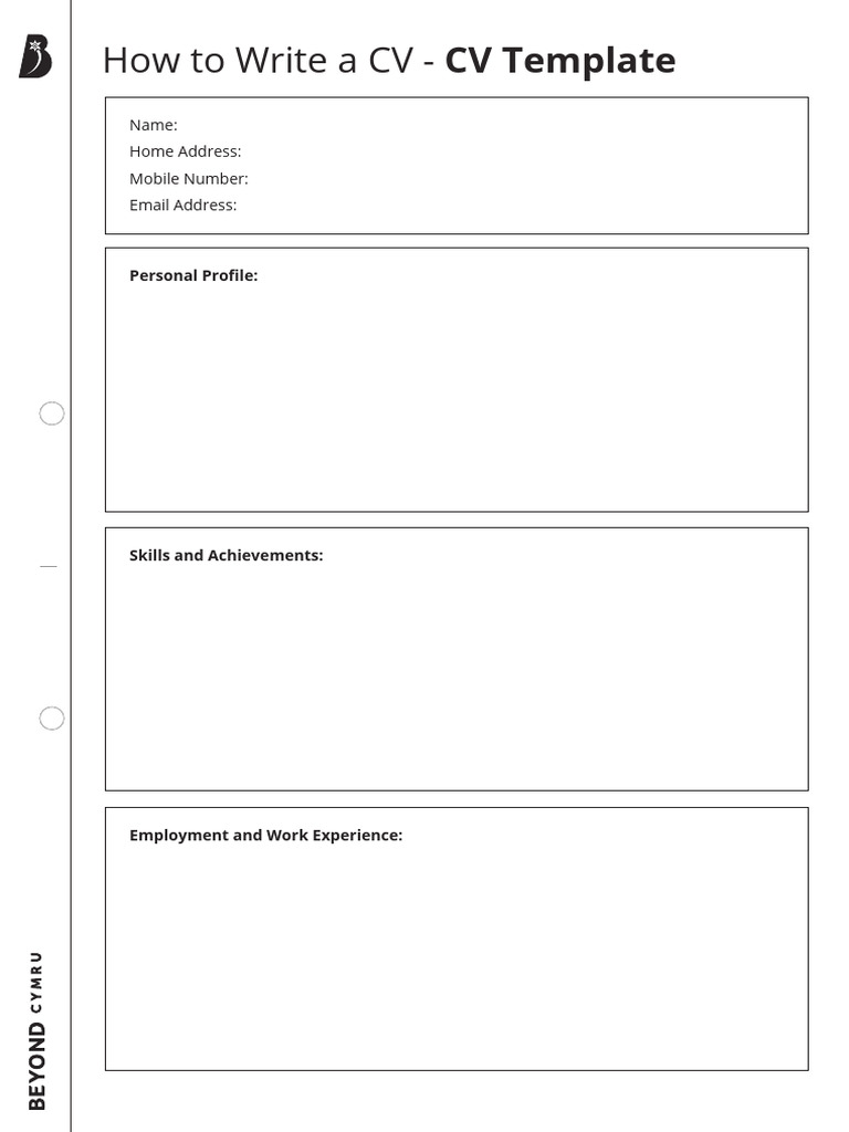 CV Writing Guide and Template | PDF
