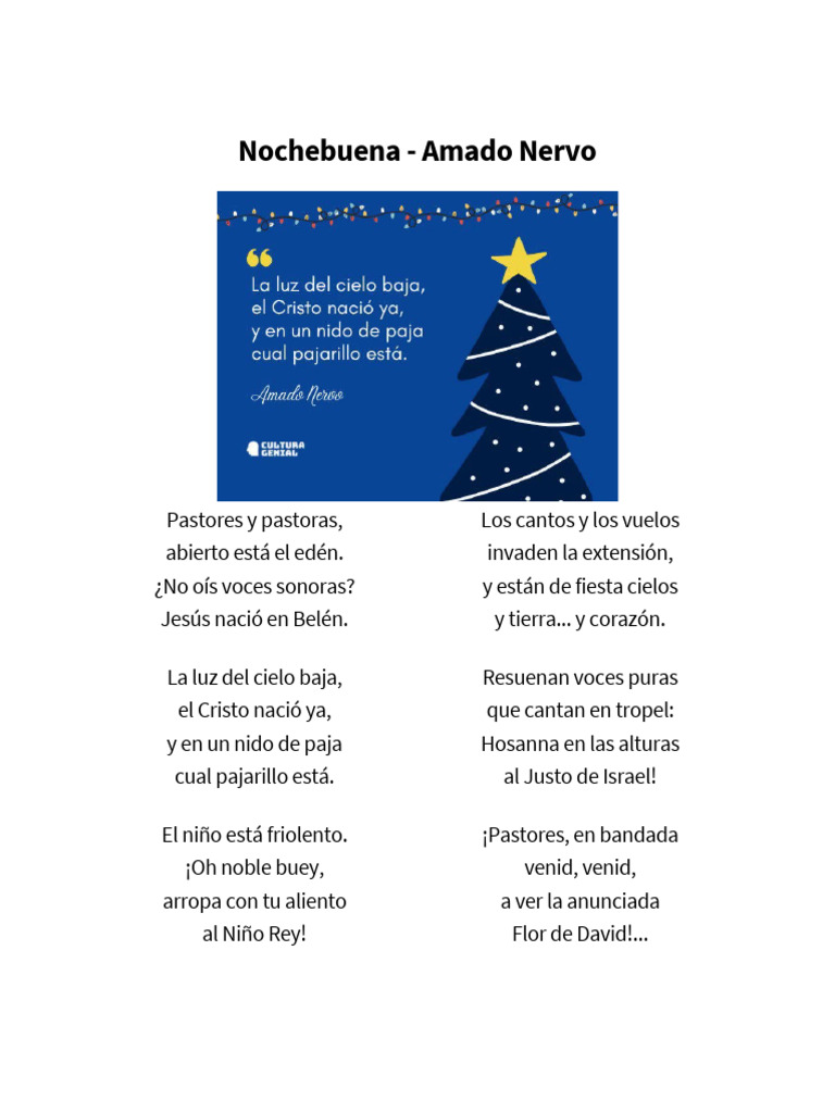 Poema Nochebuena | PDF