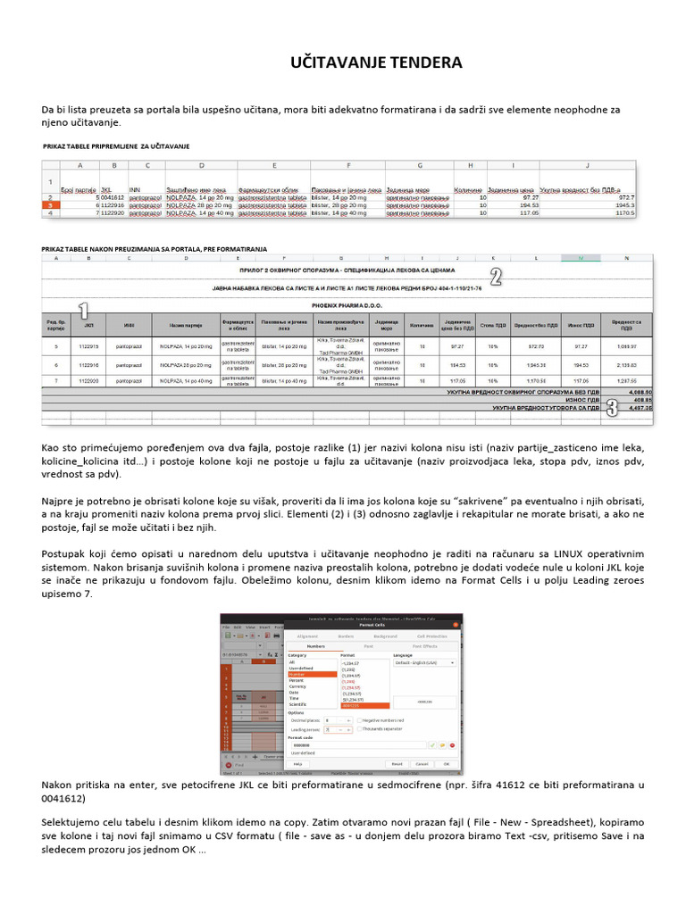 Ucitavanje Tendera | PDF