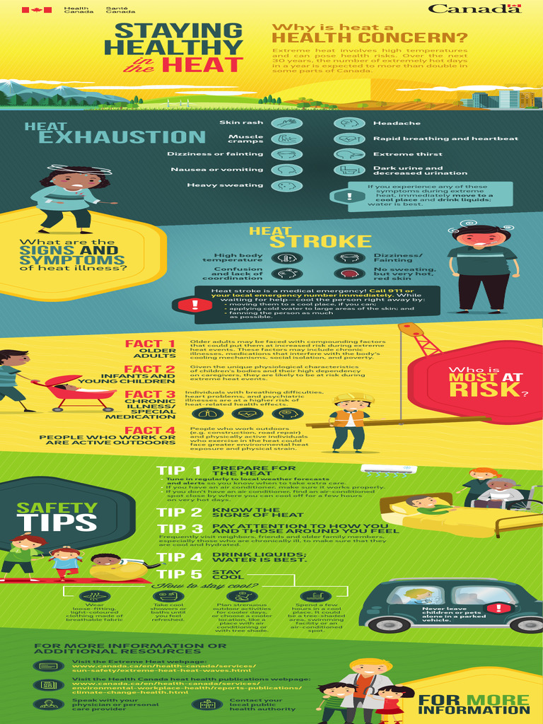 Infographic Staying Healthy Heat | PDF | Diseases And Disorders ...